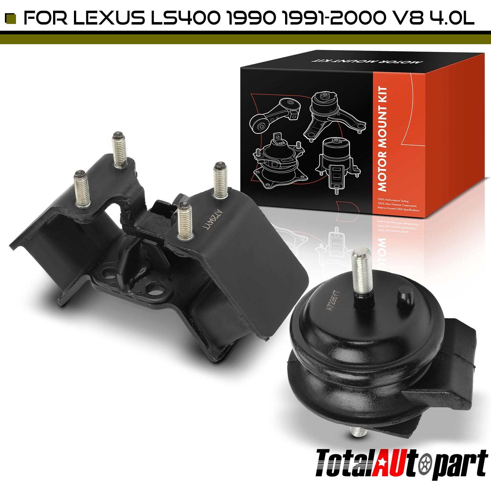 2x Engine Motor & Transmission Mount for Lexus LS400 1995-2000 ...