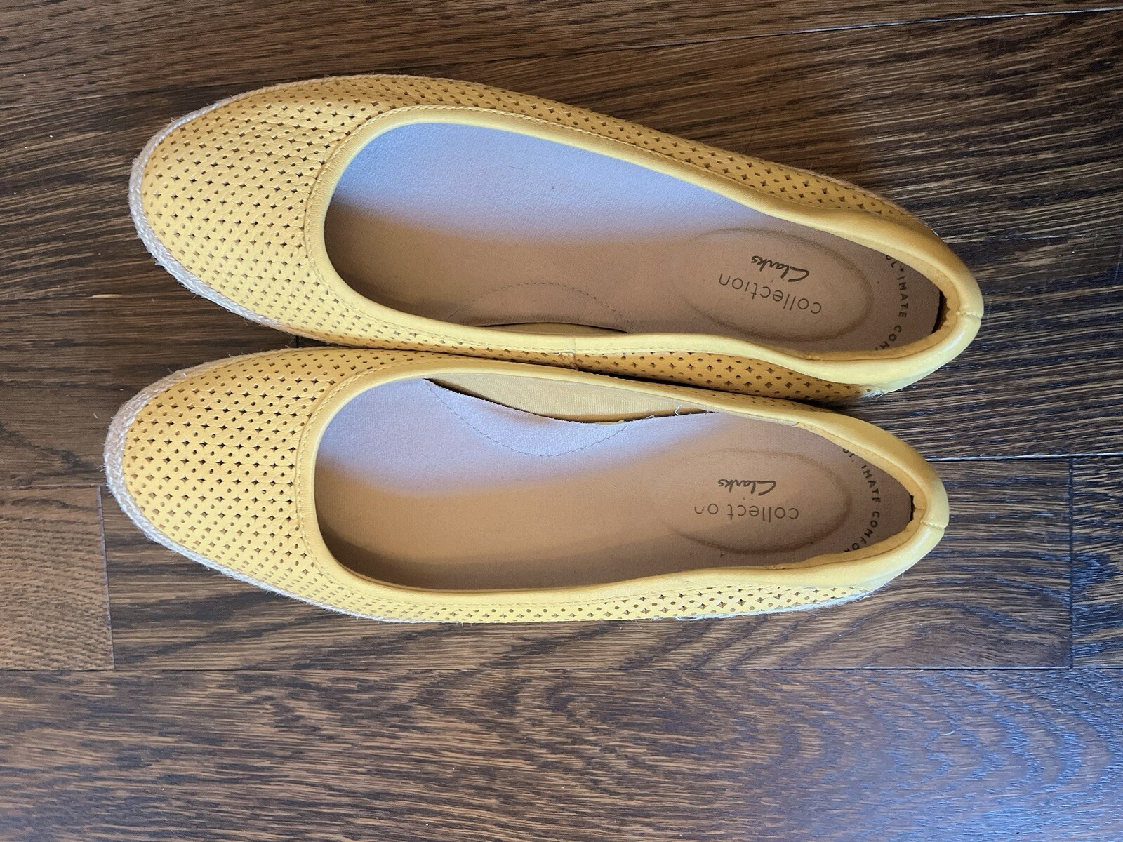 clarks collection danelly adira yellow perforated lea… - Gem