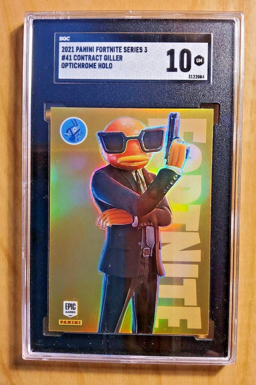 2021 Panini Fortnite Contract Giller #41 Optichrome Holo - SGC 10 Gem ...