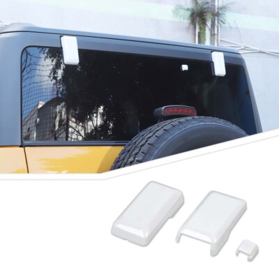 White Rear Tailgate Door Window Windscreen Hinge Cover Trim For Ford ...