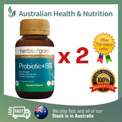 2 x HERBS OF GOLD PROBIOTIC + SB 60 CAPSULES + FREE SAME DAY SHIPPING ...
