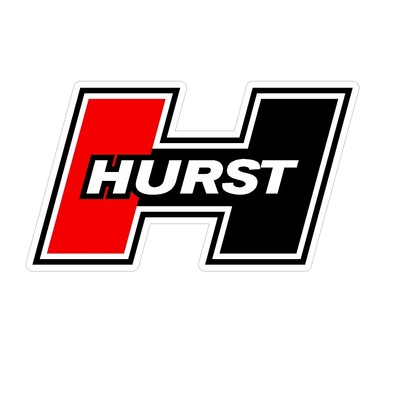 Hurst Shifters Red Black Vintage Drag Racing window sticker decal ...