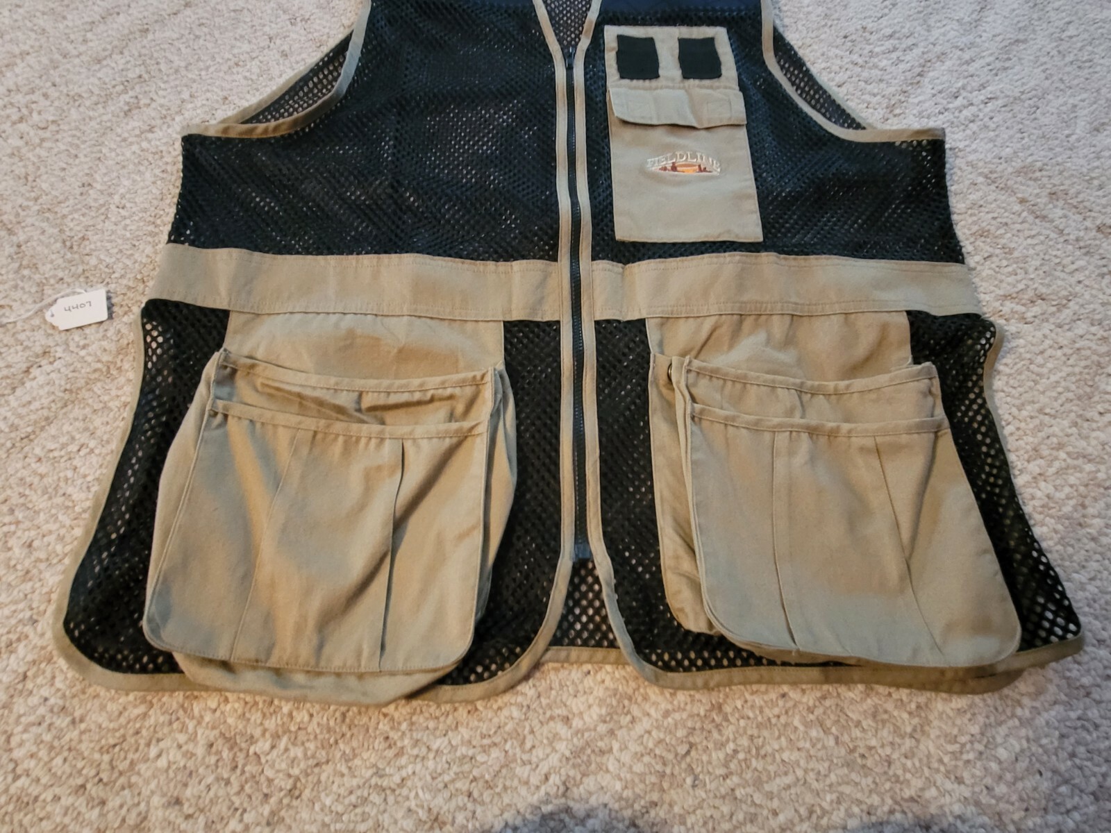 FIeldline Unisex Adult Mesh Shooting Trap Vest Black Tan Hunting L/XL ...