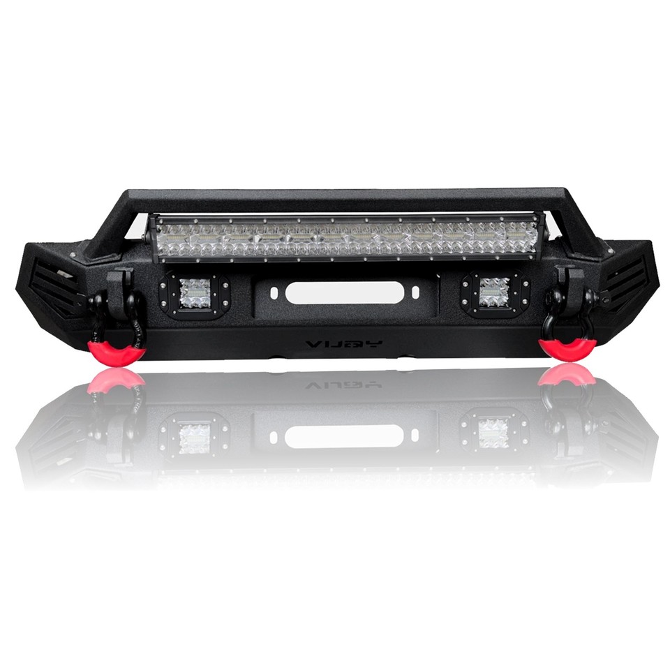 Vijay For 2024-2025 Toyota Tacoma Stubby Steel Front/Rear Bumper With ...