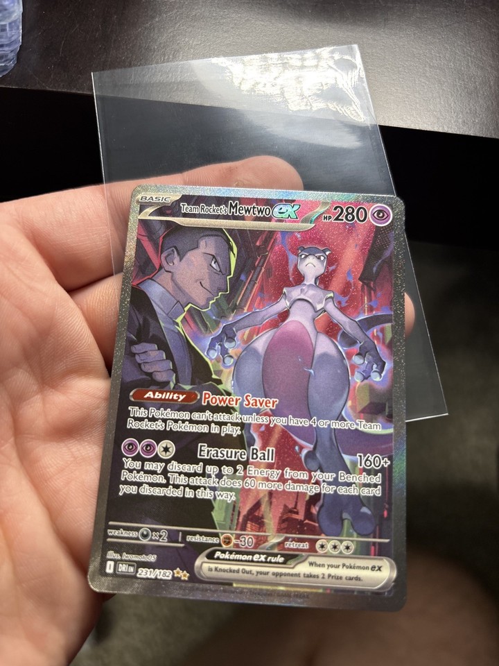 Pokemon Sir Team Rockets Mewtwo EX 231/182 Destined Rivals | eBay