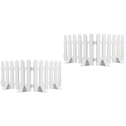 Set of 2 Small Picket Fence for Garden Yard Edging Border Baby Child ...