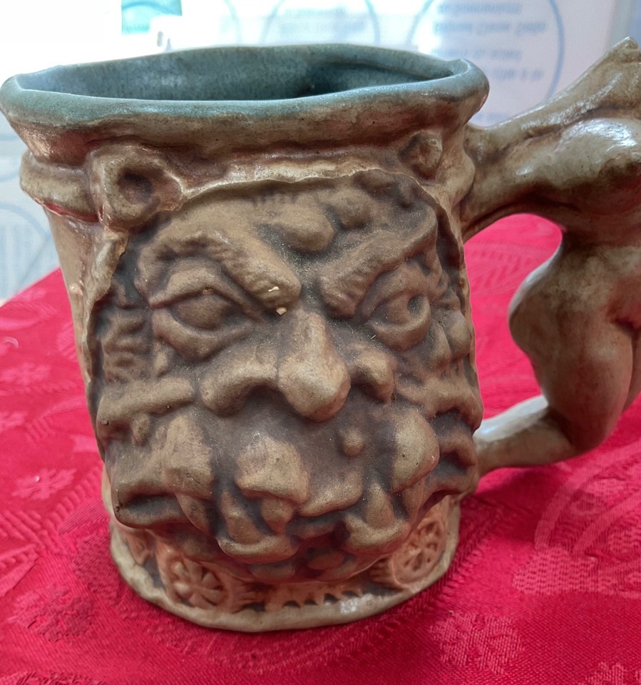 Vintage Rumph Nude Lady Handle Face Pottery Mug 1971 | eBay
