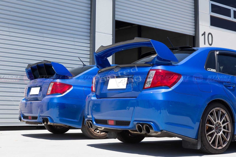 15-21 Carbon Fit For SUBARU WRX STI 4th 4DR Gurney Flap STI Trunk Fin ...