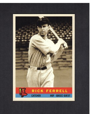 #24 RICK FERRELL, Boston Red Sox| 1959 Bazooka style 2008 GBSCC ...
