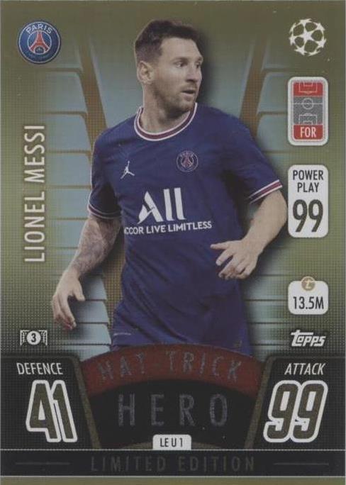 2021-22 Topps Match Attax UCL - Hat Trick Hero Limited Edition Update ...