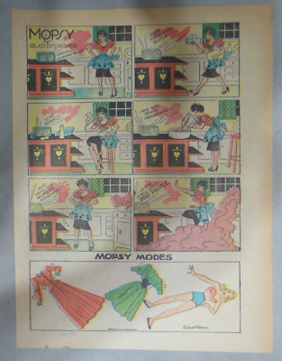 Mopsy by Gladys Parker with Uncut Paper Doll from 11/23/1947 Size 11 x 15 inches | eBay