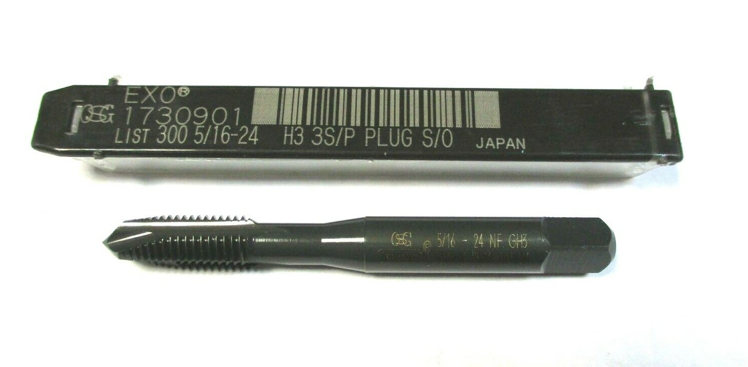 OSG Gewindebohrer HSSV 5/16"-24 NF H3 3S/P PLUG S/0 EXOTAP VA-3 Neu ...