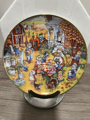 Franklin Mint HEIRLOOM BILL BELL CAT PLATES SET OF 6 | eBay
