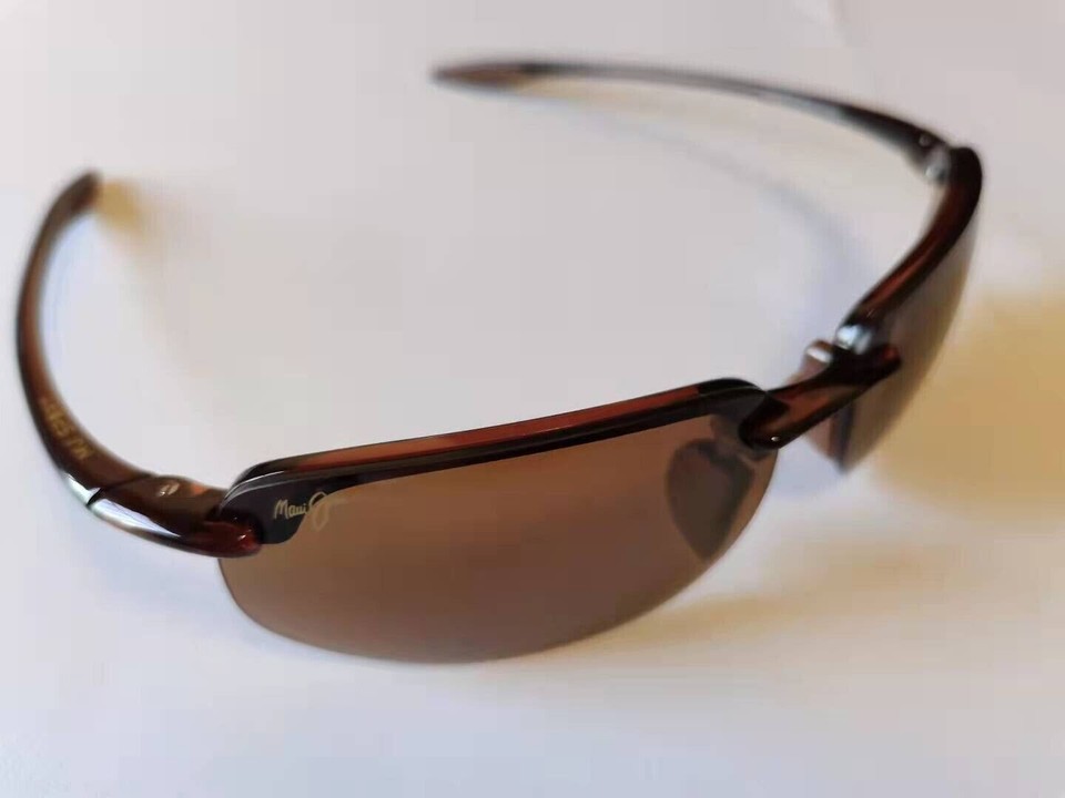 Maui Jim Ho'okipa MJ 407-02 Brown Wrap Sunglasses Frames 64-17 130 ...