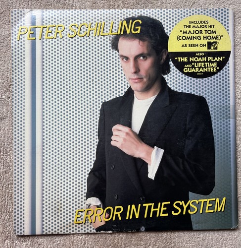 PETER SCHILLING - ERROR IN THE SYSTEM Vinyl PROMO LP RECORD Major Tom ...