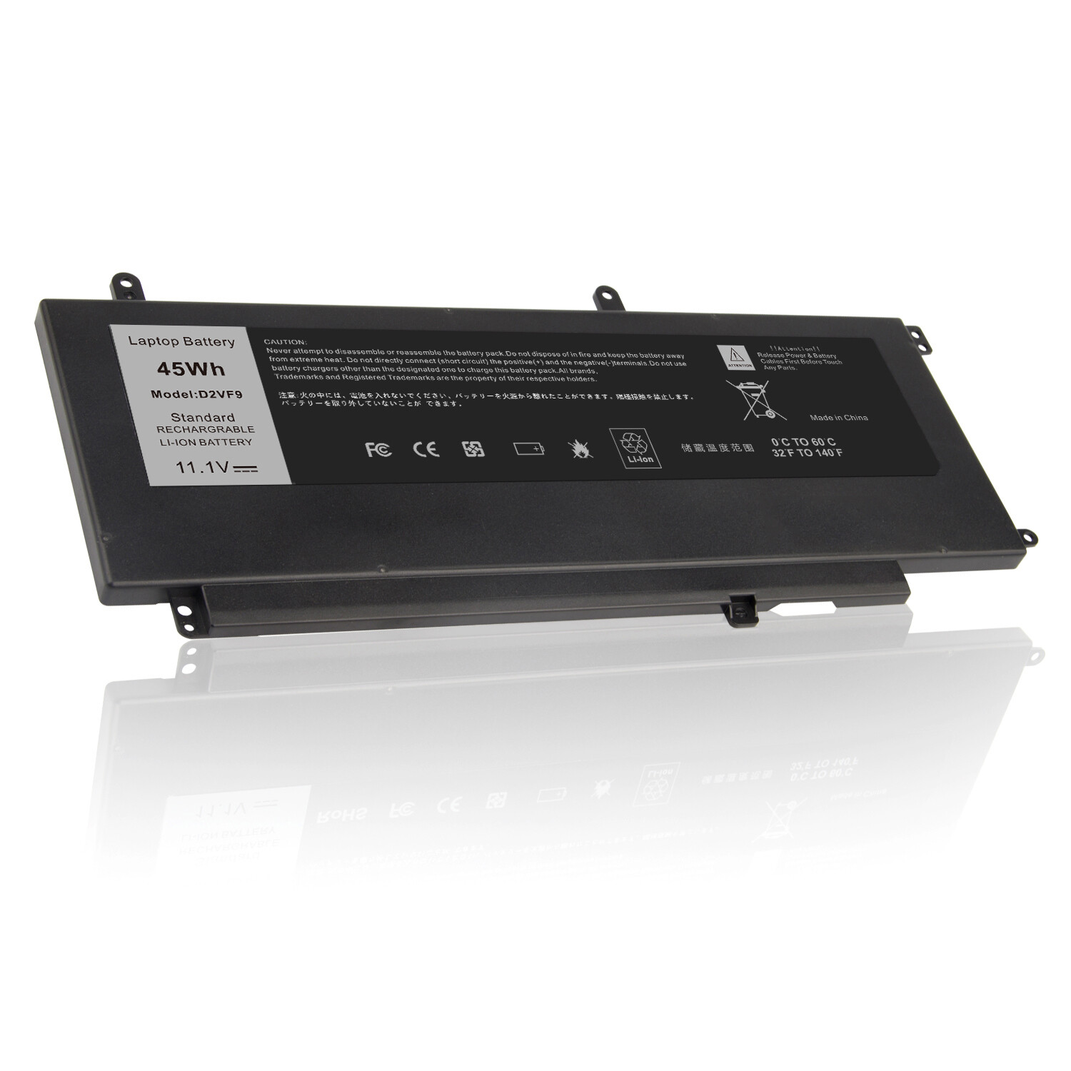 D2VF9 battery for Dell Inspiron 15 7547 7548 0PXR51 4P8PH Vostro 5459 ...