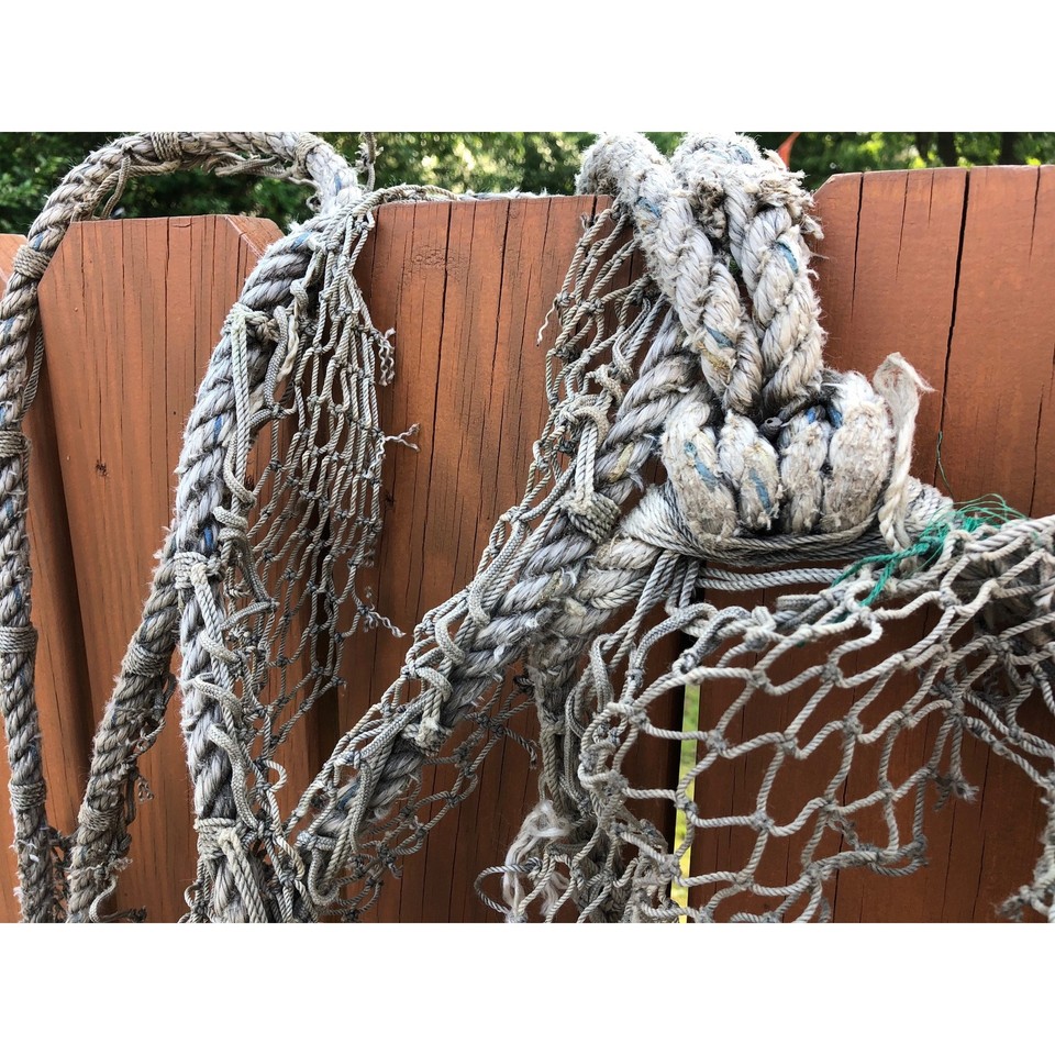 20 ft Braided Nylon Rope Cut From Old Fishing Nets - Authentic Used ...