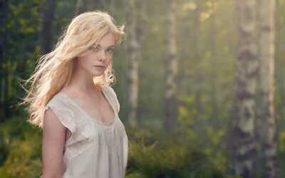 Elle Fanning Posing In The Open 8x10 Picture Celebrity Print | eBay
