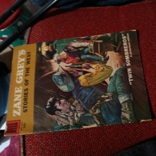 ZANE GREY'S STORIES OF THE WEST #35 (1957) Dell Comics western silver ...