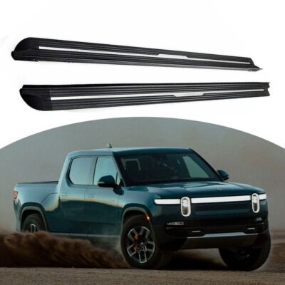 2Pcs Fixed Door Side Step Running Board Nerf Bar Fits for Rivian R1T ...