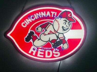 Cincinnati Reds 3D LED 17" Neon Sign Lamp Light Nightlight Decor Beer ...