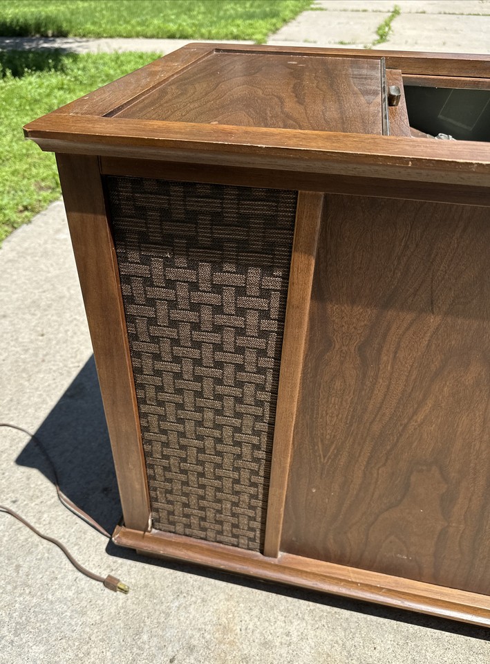 Magnavox Console Home Stereo Record Player End Tables MCM Roll Tops | eBay