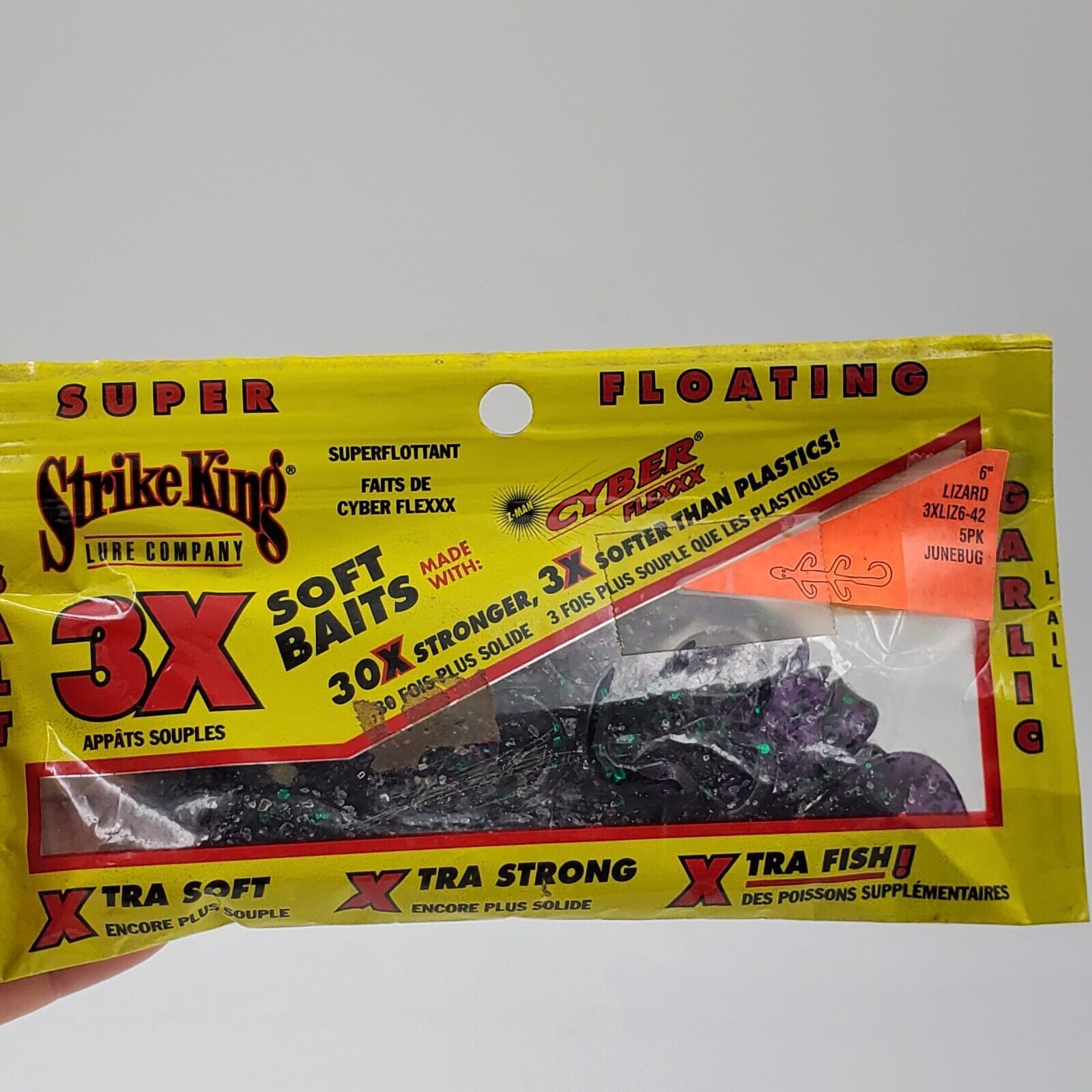 Strike King 3X Super Floating 6" Lizard 5 Count Pack Choose Color Bass ...