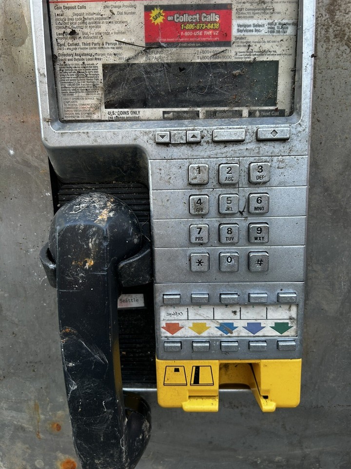 Vintage Large Wall Hung Millennium Payphone Phone Telephone Frontier ...