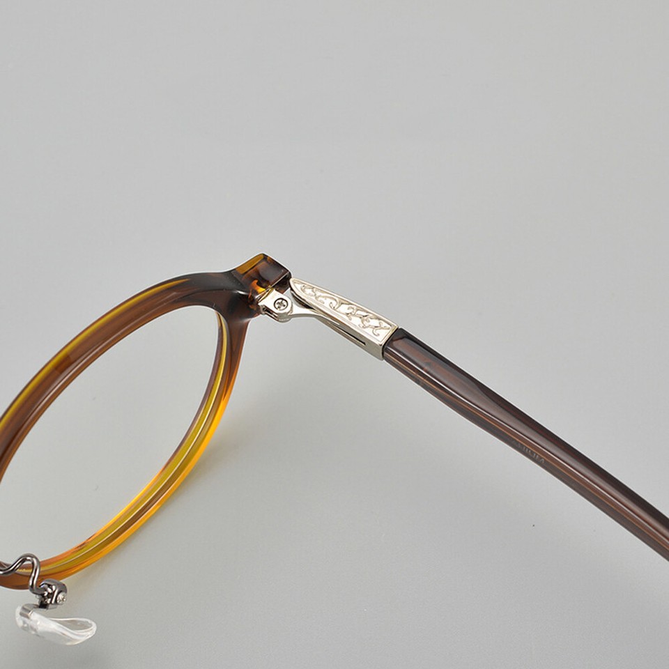 Retro Round Eyeglasses Clear Lens Men Women Spectacles Classical Full ...