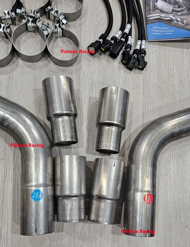 Stainless Power 1-7/8'' headers catted mid-pipes for 2011-23 Challenger ...