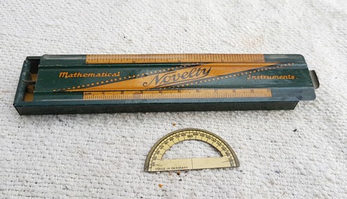 1940s Vintage Miniature Novelty Mathématique Instrument Boite Allemagne ...