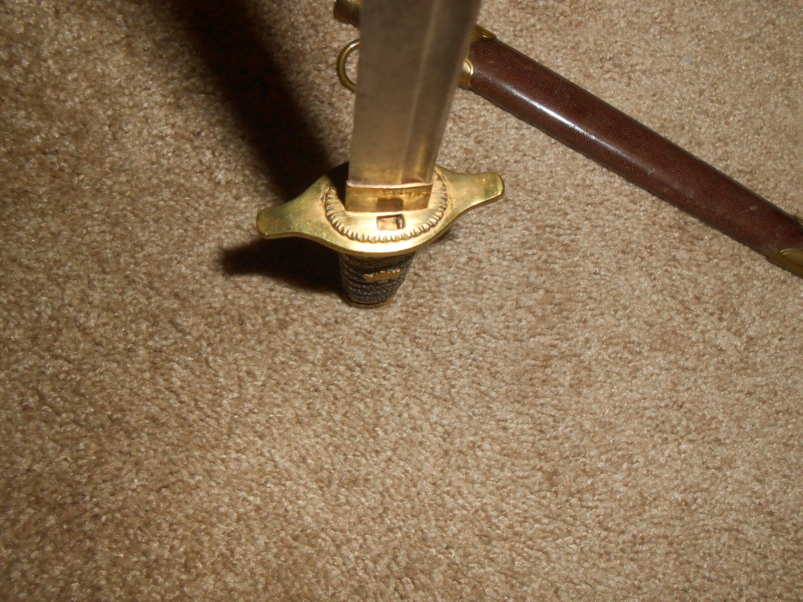 Very Nice WW2 Japanese Dagger, Sword, Ray Skin,National Railway ...