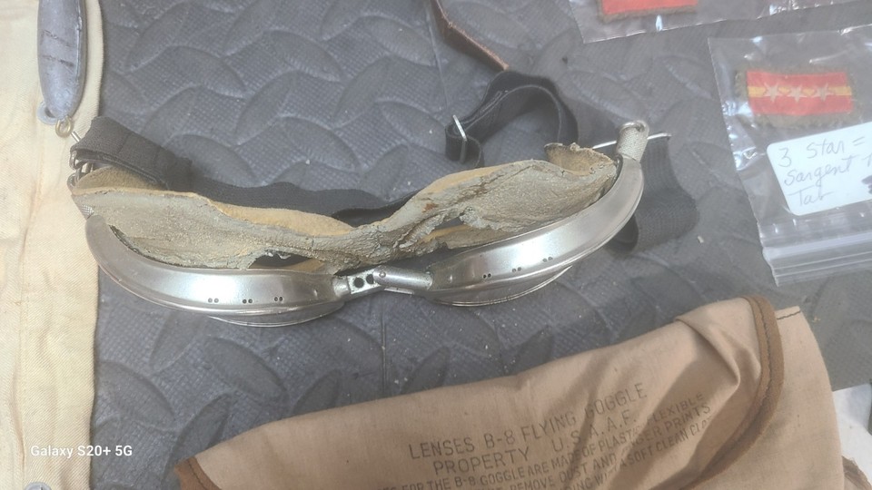 Original WW2 USAAF UN-6530 Pilot Goggles WWII Collectible Memorabilia ...