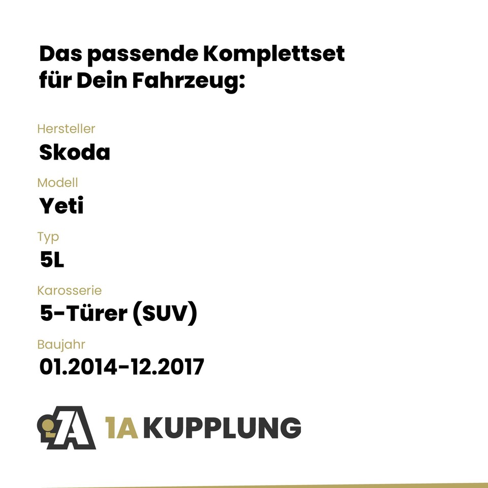 AutoHak Anhängerkupplung für Skoda Yeti + 4x4 + Outdoor 14-17 starr ...