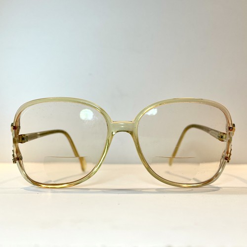 Vintage Oversized Glasses Gold Frame Eyeglasses | eBay