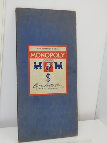 (Lot 13) Vintage 1935 Monopoly Board Game (Variation 13) Blue | eBay
