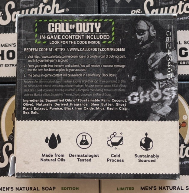 6 Dr. Squatch Natural Soap Ghost Grit Bar Heavy Grit 5 oz ea | eBay