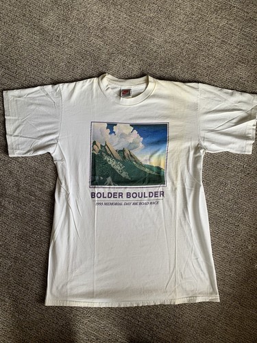 Vintage , Nike X Bolder Boulder Marathon White T Shirt. On Grailed ...
