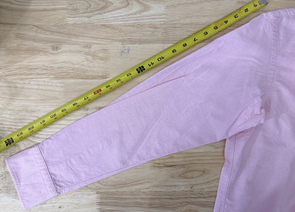 J. PRESS PINK ENZYME-WASH OXFORD SOLID SHIRT - FLAP POCKET - TRIM FIT ...