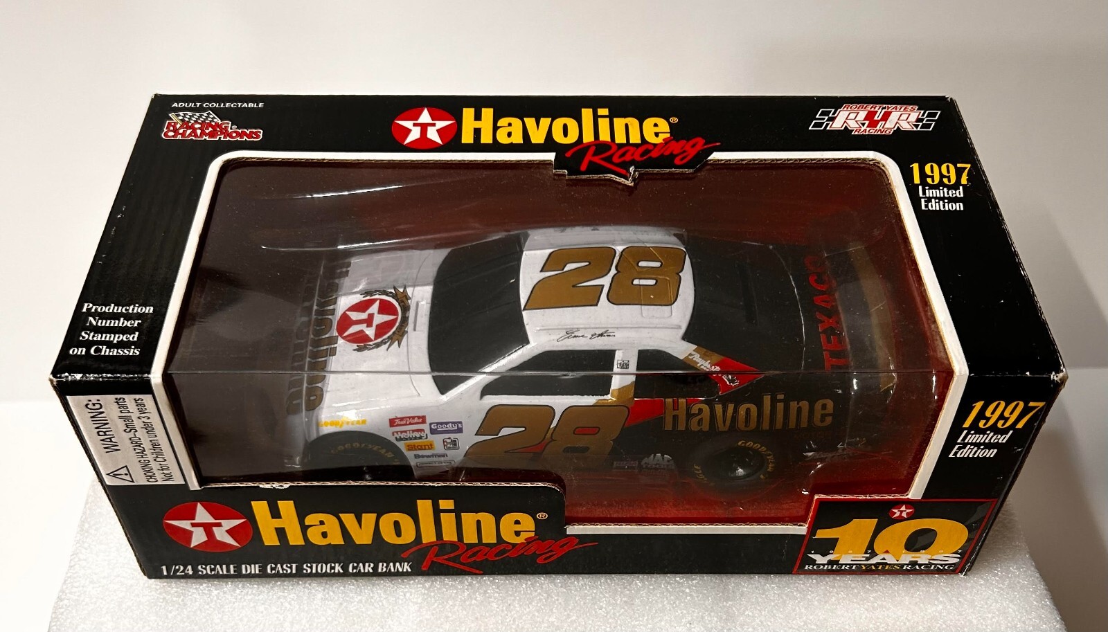 Ernie Irvan #28 Texaco Havoline Racing Champions 1/24 Scale 1997 ...