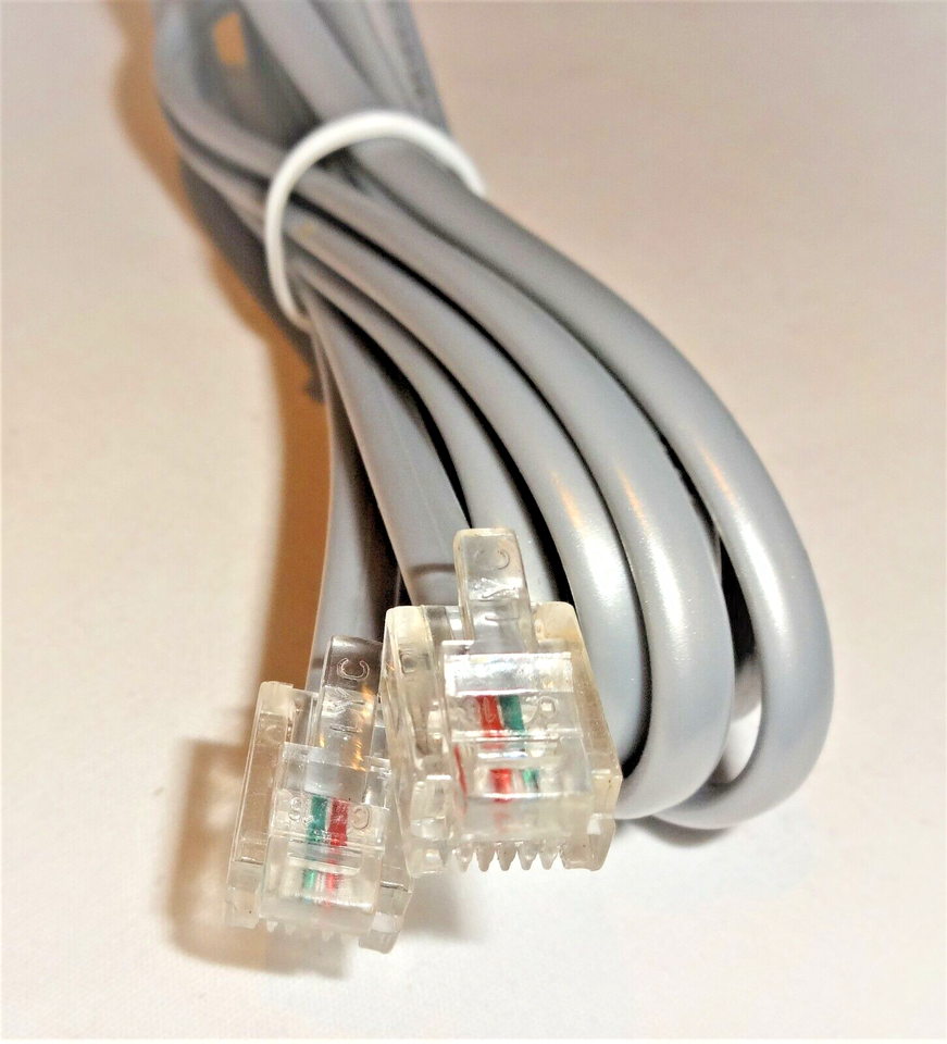 Telephone Extension Cord 6' E133136-A AWM 20251 26AWG 60C 150V LIOU ...