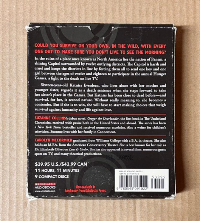 The Hunger Games by Suzanne Collins - Audiobook on CD (Book #1 ...