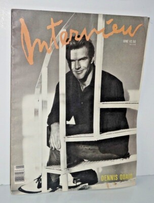 INTERVIEW Magazine - June 1989 - Dennis Quaid - Bridget Fonda | eBay