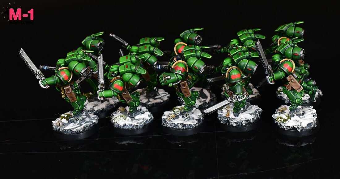 Warhammer 40k Dark Angels Primaris Jump Packs Intercessors M1 painted ...