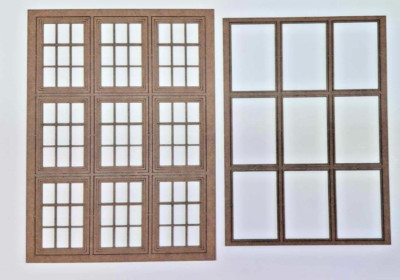 Windows Sheet 2 . Laser Cut Scratch Aid Layout Kit O Gauge 7mm Model ...