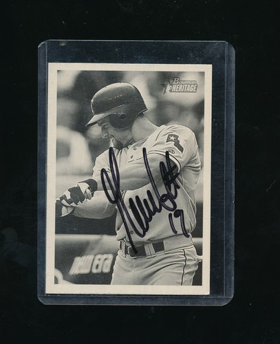 2001 BOWMAN HERITAGE #237 Gabe Kapler signed autograph 'the babe ...