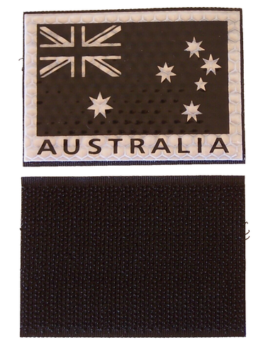 2x INFRARED IR REFLECTIVE SPECIAL FORCES AUSTRALIAN FLAG PATCH BADGE ...