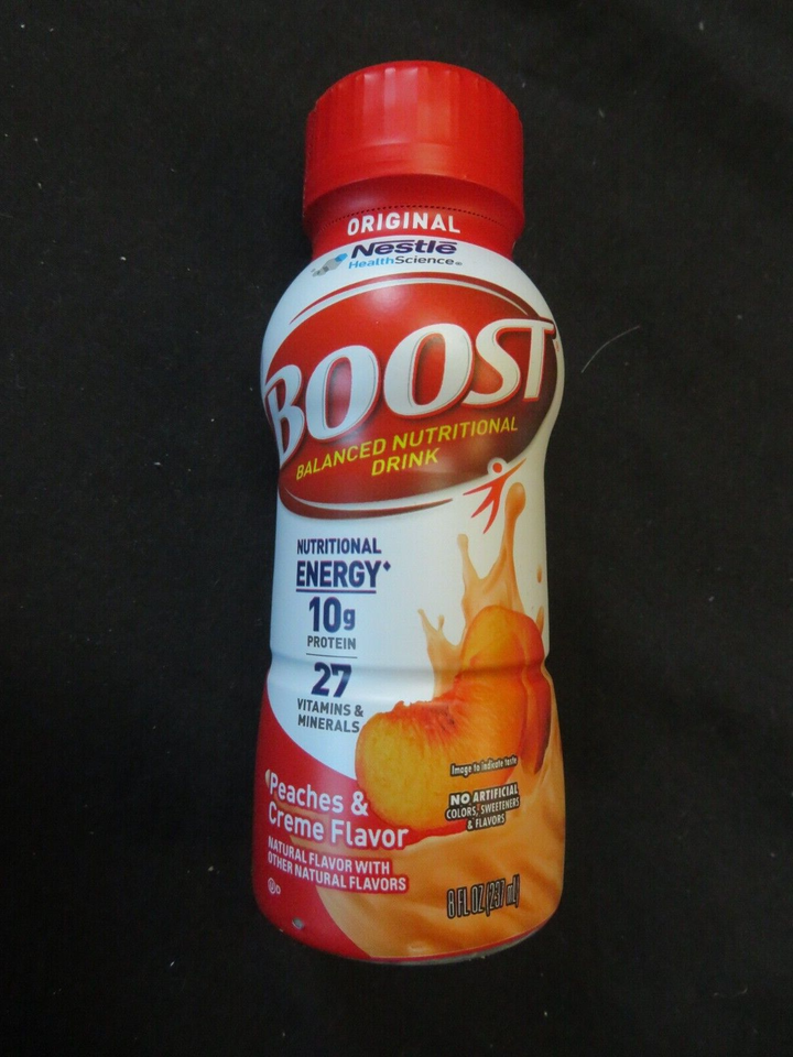 (6) Bottles Nestle Boost Original Balance Nutritional Drink Peaches 8 ...