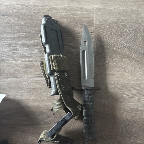 USA M9 PHROBIS III Military Bayonet Knife Blade with Scabbard Case | eBay