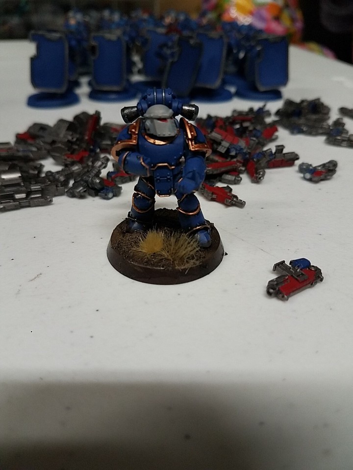 Warhammer 40k Space Marine Magnetized Lot Built, Primed, Painted, Guns ...